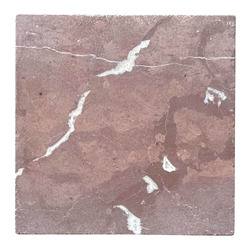 Isha 200 x 200mm Tumbled Merlot Marble Square Tile | Temple & Webster