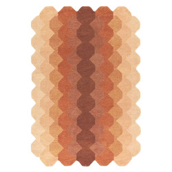 Asiatic Rust Hive Hand-Tufted Wool Rug | Temple & Webster