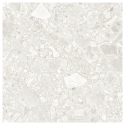 Marlo 300 x 300mm White Terrazzo Look Porcelain Tile | Temple & Webster