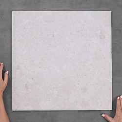 Marlo 450 x 450mm White Terrazzo Look Porcelain Tile | Temple & Webster