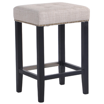 Rexington Home 66.5cm Vita Linen Kitchen Stool | Temple & Webster