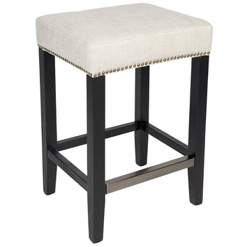 Rexington Home 66.5cm Vita Linen Kitchen Stool | Temple & Webster
