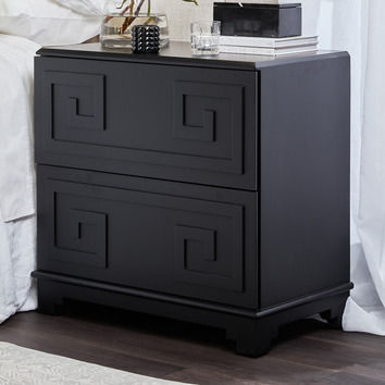 Rexington Home Black Germaine Bedside Table | Temple & Webster