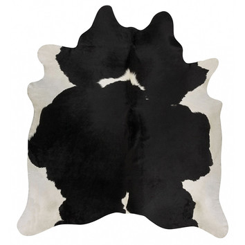 Network Rugs Black & White Cow Hide Rug | Temple & Webster