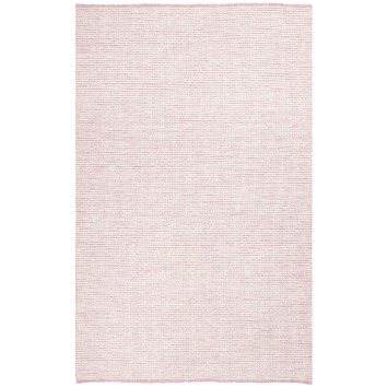 Network Rugs Pink & White Felted Wool Scandi Rug | Temple & Webster