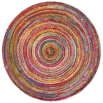 Network Rugs Flavour Jasmine Hand Braided Multi Coloured Rug | Temple ...