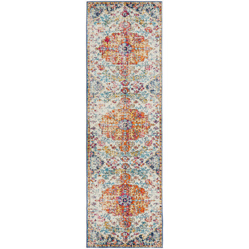 Network Rugs Multi-Coloured Vintage-Style Art Moderne Louvre Runner ...