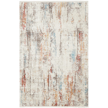Cream Bamboo Silk & Acrylic Rug | Temple & Webster
