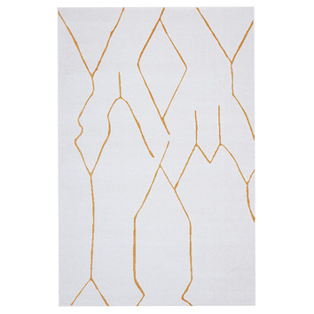 Network Rugs Gold Emery Abstract Rug | Temple & Webster
