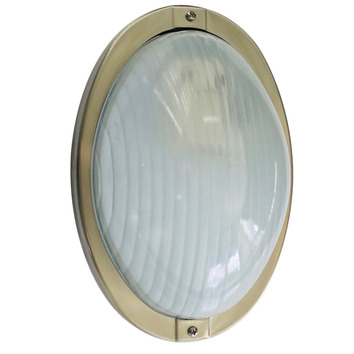 Alessia Lighting Oval Stainless Steel Bunker Light | Temple & Webster