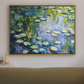 A La Mode Studio Lily Pad Ballet Framed Canvas Wall Art | Temple & Webster