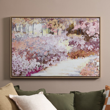 A La Mode Studio Fiori Rosa Canvas Wall Art | Temple & Webster