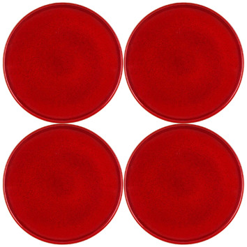 Reactive Red Artistica 27cm Dinner Plates | Temple & Webster