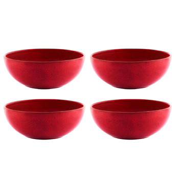 Tablekraft Reactive Red Artistica 16cm Cereal Bowls | Temple & Webster