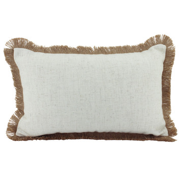 SageLane Fringed Basic Rectangular Cushion | Temple & Webster
