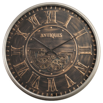 103cm Vintage-Style Metal Wall Clock | Temple & Webster