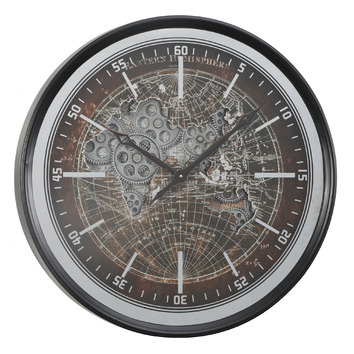 60cm Eastern Hemisphere Wall Clock | Temple & Webster