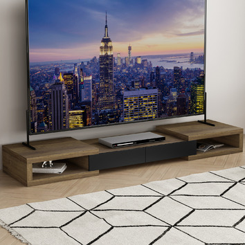 Monument Furniture 250cm Split Expandable TV Unit | Temple & Webster