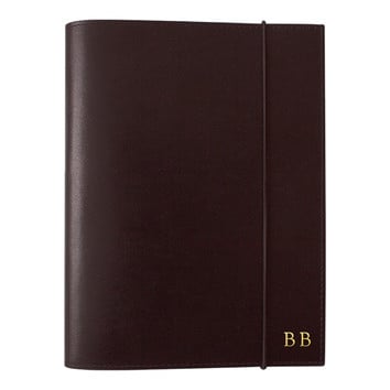 Corban & Blair A5 Brown Leather Refillable Journal | Temple & Webster