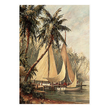 Alcove Studio Ship to Shore Unframed Paper Print | Temple & Webster