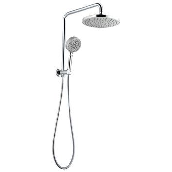 Euro Chrome Short Twin Shower | Temple & Webster