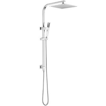 Ace Chrome Twin Shower With Slim Hand Shower | Temple & Webster