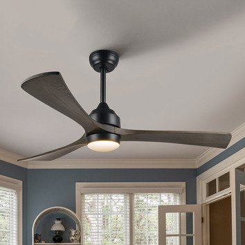 Expert Homewares 132cm DC Ceiling Fan with Tri-Colour LED Light ...