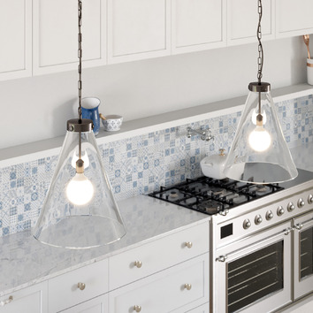 Thabisa Lighting Gadsden Small Glass Hanging Lamp | Temple & Webster