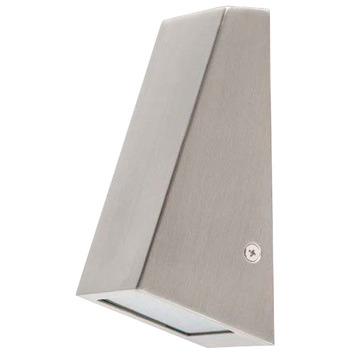 Wedge Stainless Steel Outdoor Wall Light | Temple & Webster