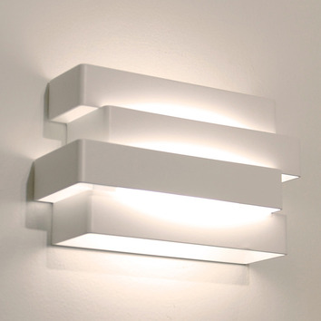 White Nagoya Tri-Colour LED Wall Light | Temple & Webster