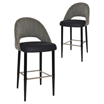 Callie Upholstered Bar Stools | Temple & Webster