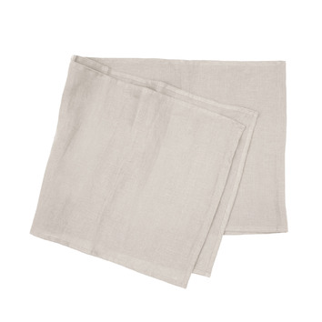 Bambury Plain French Linen Table Runner | Temple & Webster