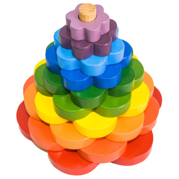 Q Toys Q Toys 11 Piece Stacking Flower Set | Temple & Webster