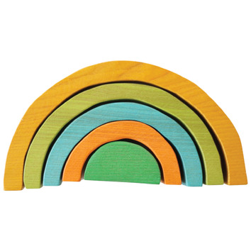 Q Toys 6 Piece Small Rainbow Block Set | Temple & Webster