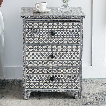 The Decor Store Santa Fe Shell Inlay Side Table | Temple & Webster