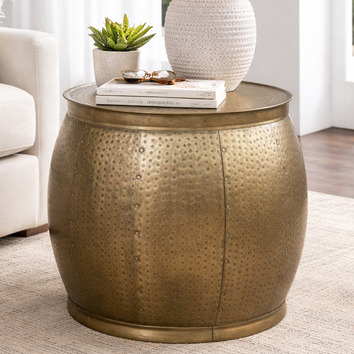 The Decor Store Gold Charlotte Side Table | Temple & Webster
