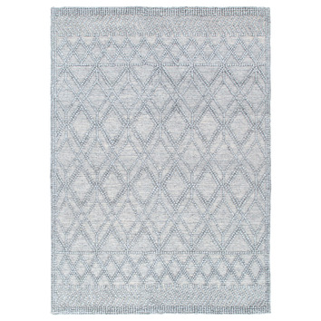 Lifestyle Floors Grey Diamond Flat Weave Wool-Blend Rug | Temple & Webster