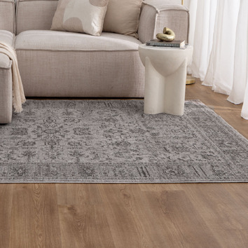 Grey Caitlin Distressed Rug | Temple & Webster