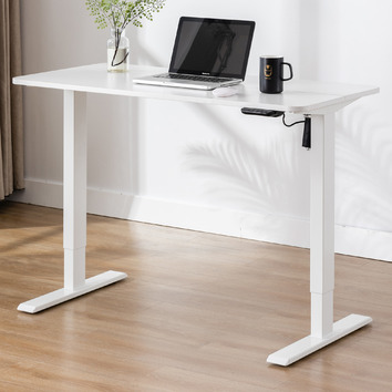 Corner Office Fenge Electric Sit & Stand Desk with USB Charging Port ...