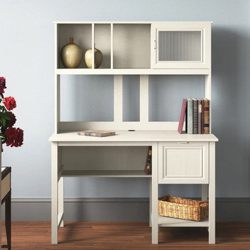 Corner Office Jex Study Desk with Hutch | Temple & Webster