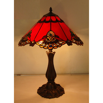 LunessaLighting Louis Leadlight Tiffany Glass Table Lamp | Temple & Webster