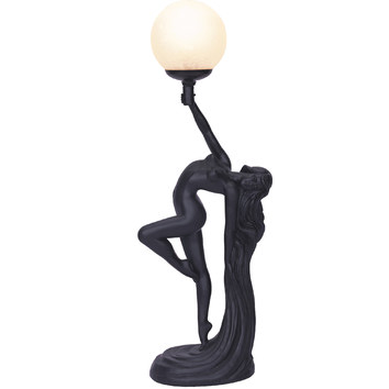 LunessaLighting 77cm Art Deco Table Lamp Arch | Temple & Webster