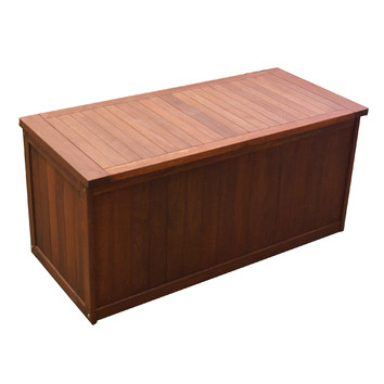Woodlands Outdoor Furniture Shorea Wood Storage Box | Temple & Webster