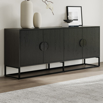 Continental Designs Tessa Ripple Slatted Sideboard | Temple & Webster