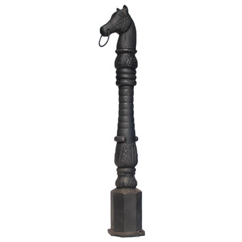 Cast Iron Outdoor Horse Hitching Post | Temple & Webster