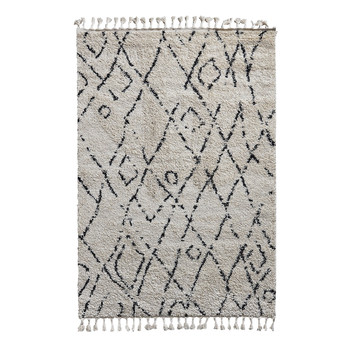 Atlas Flooring Nomad Kali Cream & Black Rug | Temple & Webster