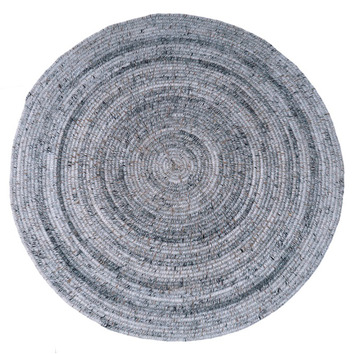 Colson Hand-Loomed Wool Round Rug | Temple & Webster