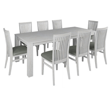 8 Seater Niclas Dining Table Set | Temple & Webster
