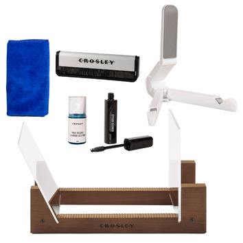 Crosley 6 Piece Record Cleaning & Display Stand Set | Temple & Webster