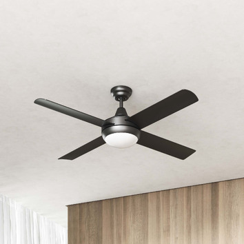 Martec Link 4 Blade AC Ceiling Fan with Light Kit | Temple & Webster
